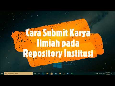 Cara Submit Karya Ilmiah pada Repository