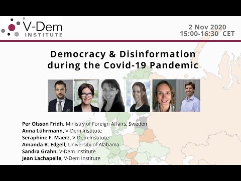 V-Dem Webinar: Democracy & disinformation during Covid-19