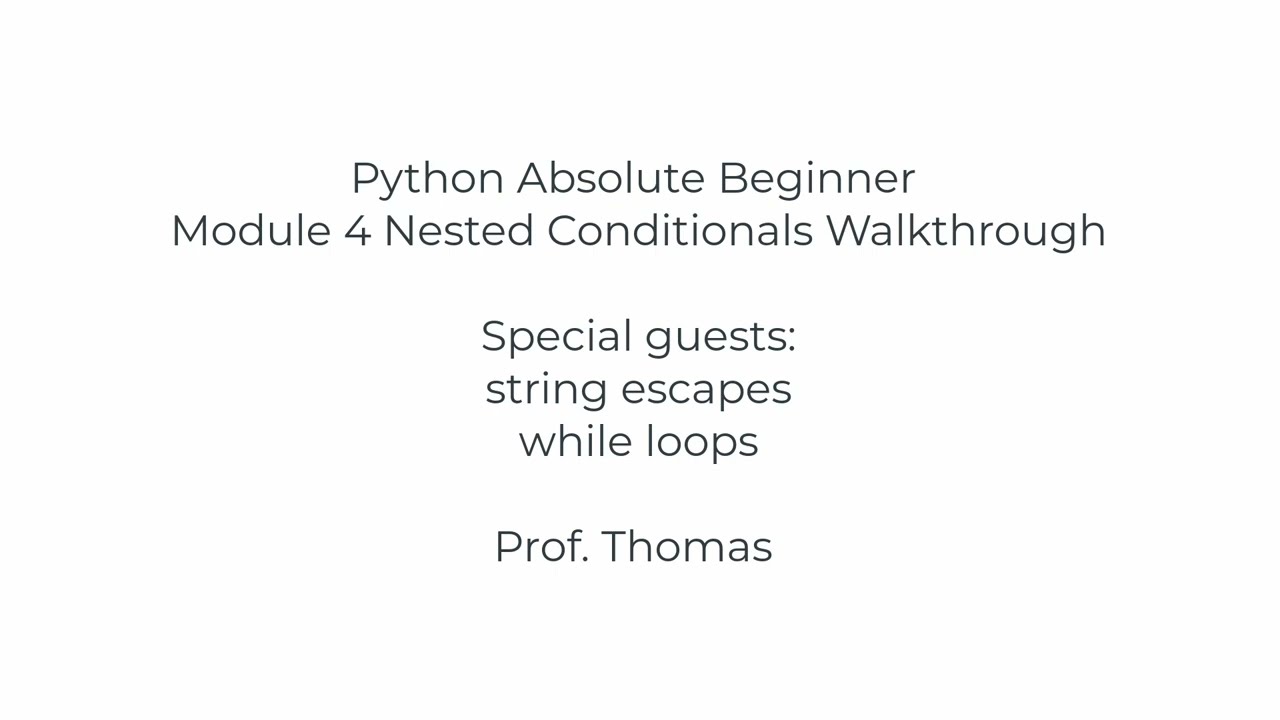 P1M4 Nested Conditionals