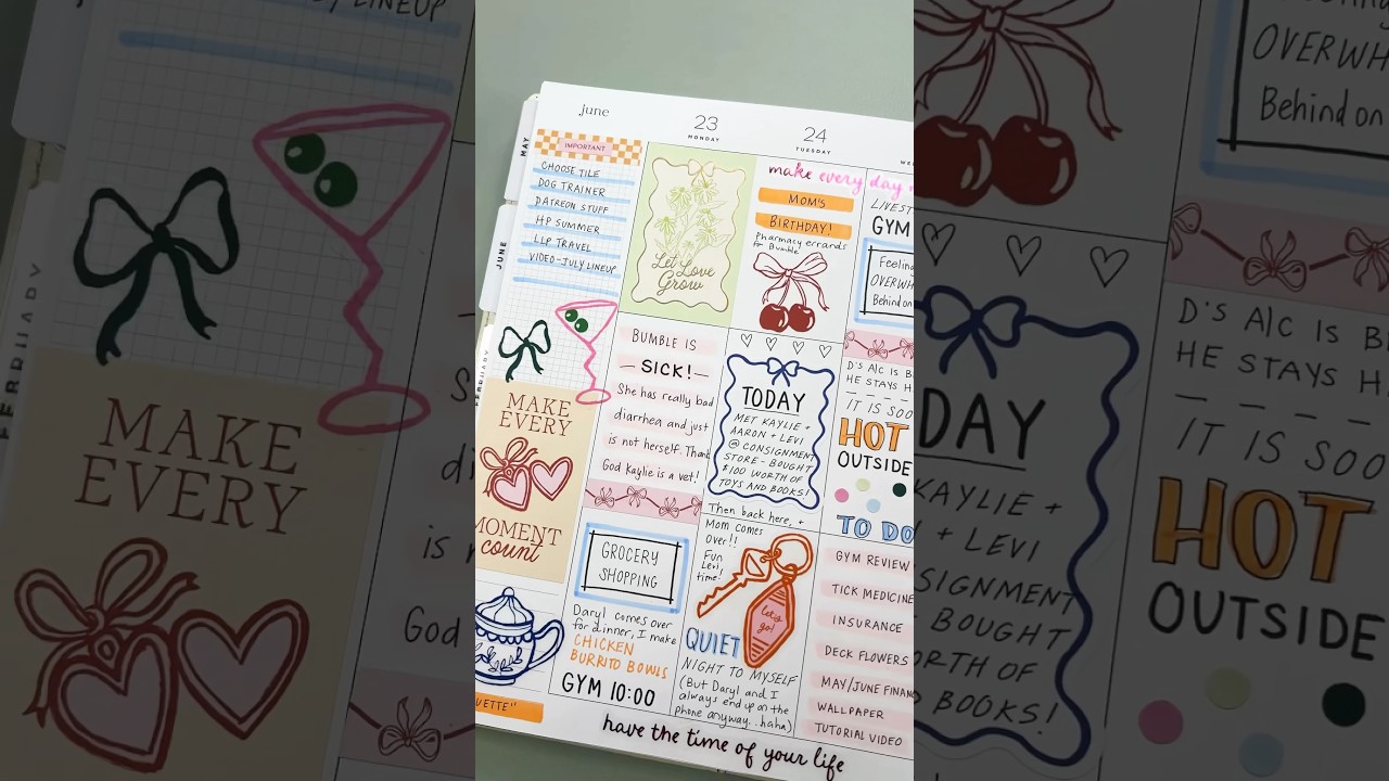 Big Happy Planner - Before & After the Pen - Everyday Coquette Sticker Book! 🎀