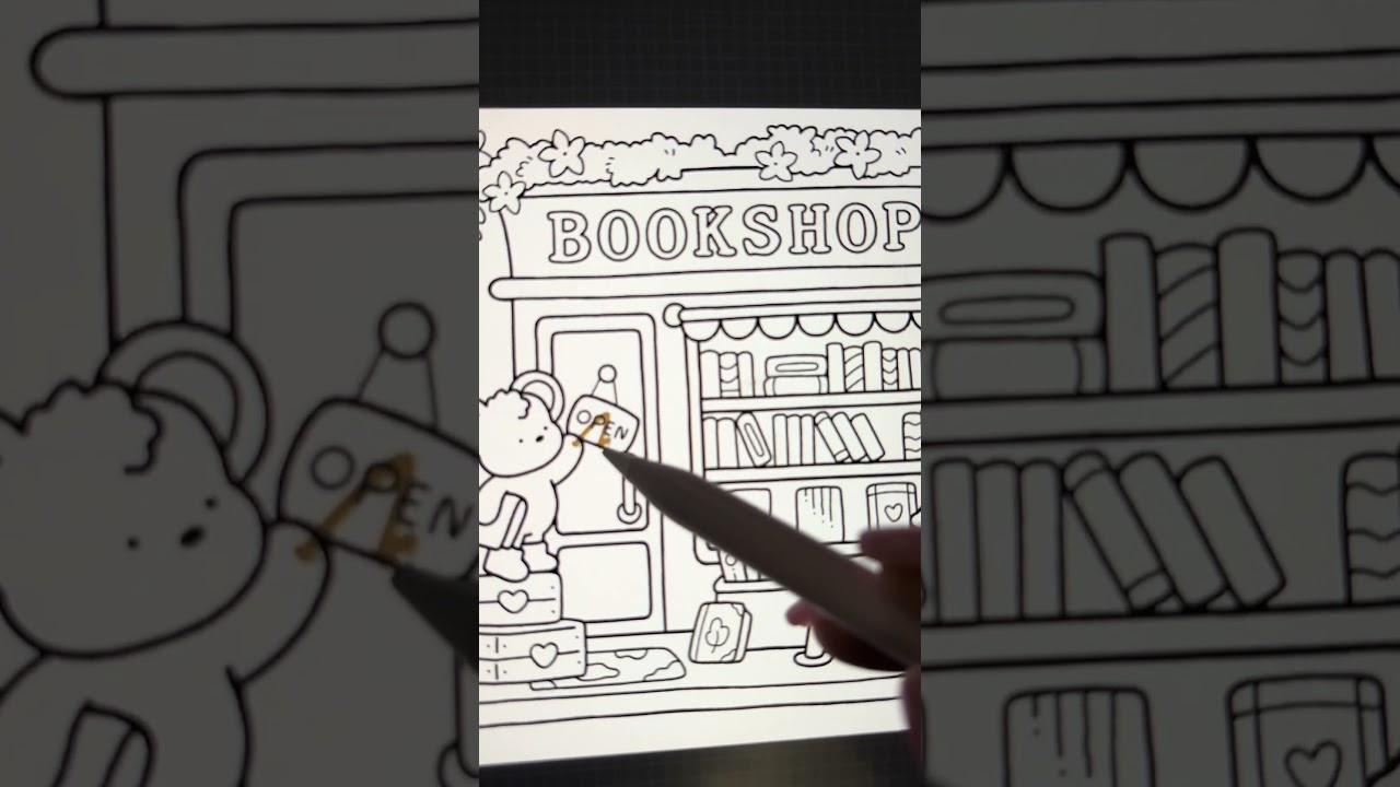 Color inside the lines ! #procreate #cocowyocoloringbook #cocowyo #adultcoloring