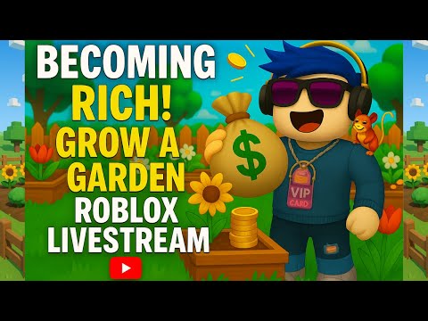 Zero to Rich in 1 Stream?! 💸🌻 | Roblox Garden Tycoon LIVE #live #growagarden #roblox #viral #shorts