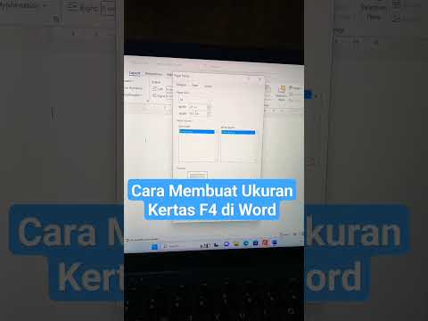 Cara Membuat Ukuran Kertas F4 di Microsoft Word #shorts #short #shortfeed