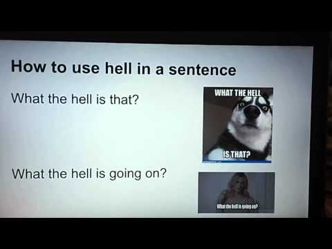 How to swear using hell American English Video