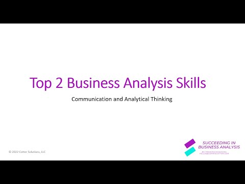 Top 2 Business Analysis Skills