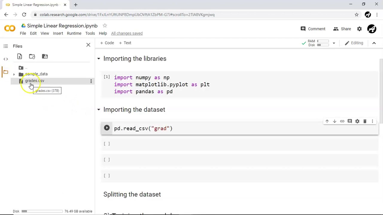 1) Data Pre-Processing - Simple Linear Regression Part -1 [Hands-on Python]