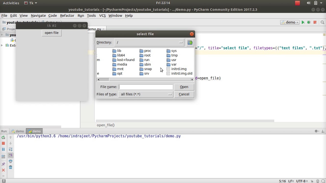 Python GUI Tutorial - 41 - FileDialogbox - askopenfile