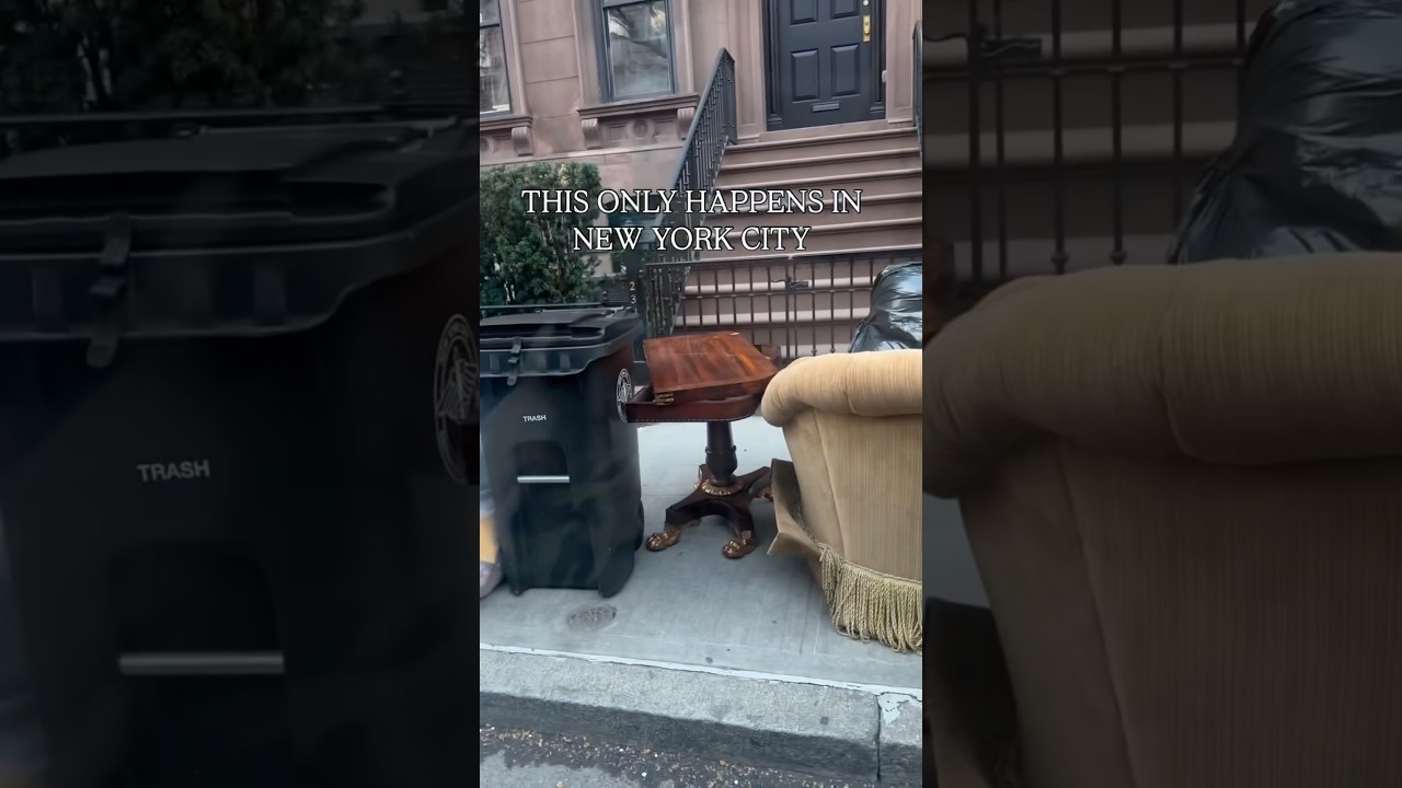 Just stooped an antique card table worth thousands from the UES! And it was freeee #nyclife #thrift