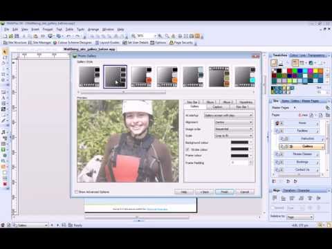 Serif WebPlus X5 Tutorial - Adding a Photo Gallery