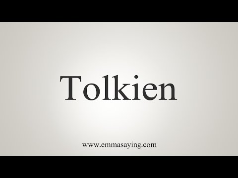 How To Say Tolkien