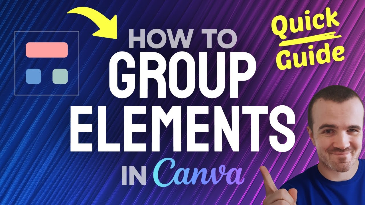 How to GROUP Elements in Canva (Step by Step)