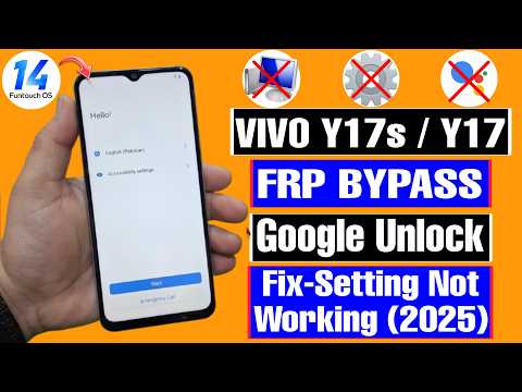 VIVO Y17s FRP Bypass | VIVO Y17s Google Lock Bypass Android 14 Without PC | Setting Not Open 2025