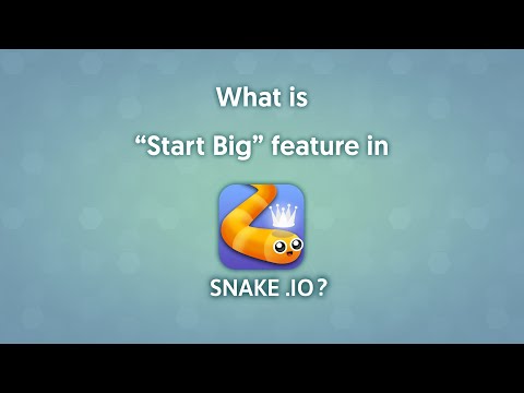 Snake.io Tutorial iOS - How to start Big
