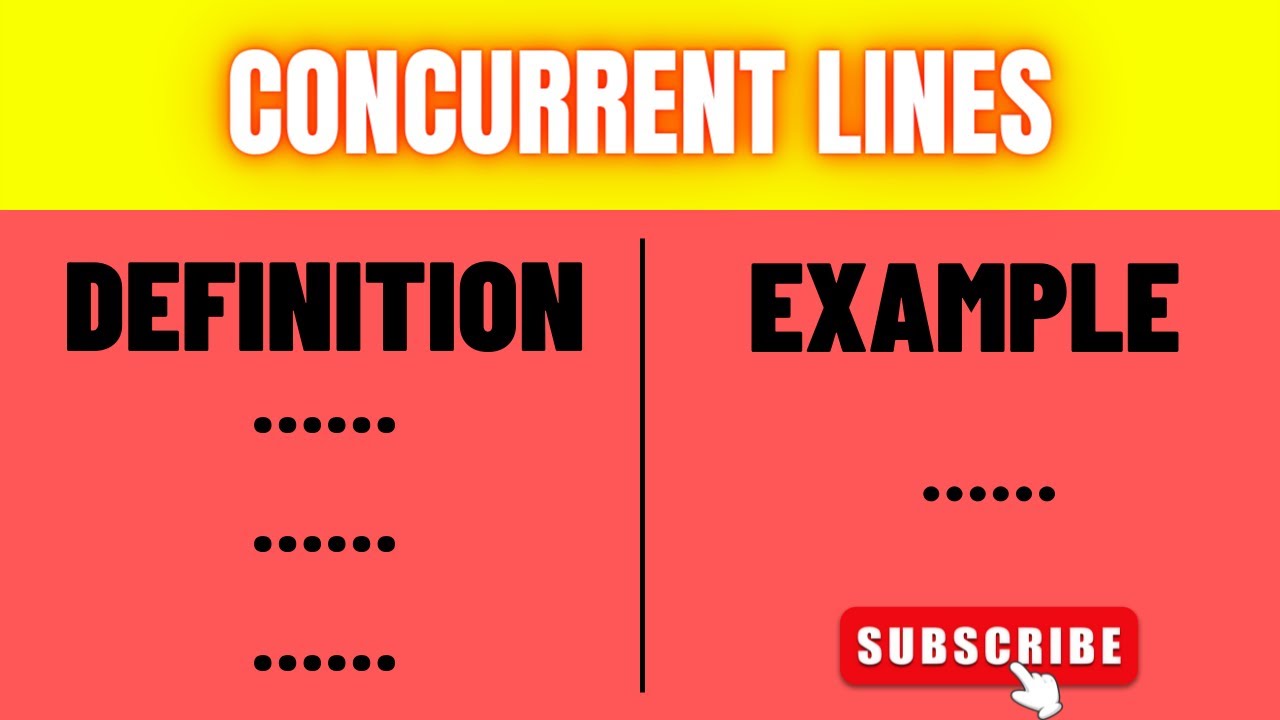 Concurrent lines | definition + example #concurrent #concurrentlines #line @educationhubofficialyt