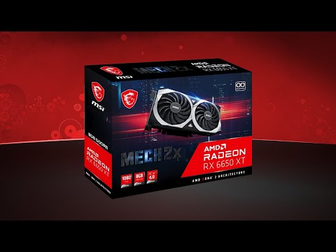 AMD Radeon RX 6650 XT: MSI Mech 2X Unboxing & Review