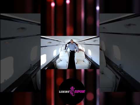 inside $24 million Bombardier Challenger 300. #privatejet #shorts