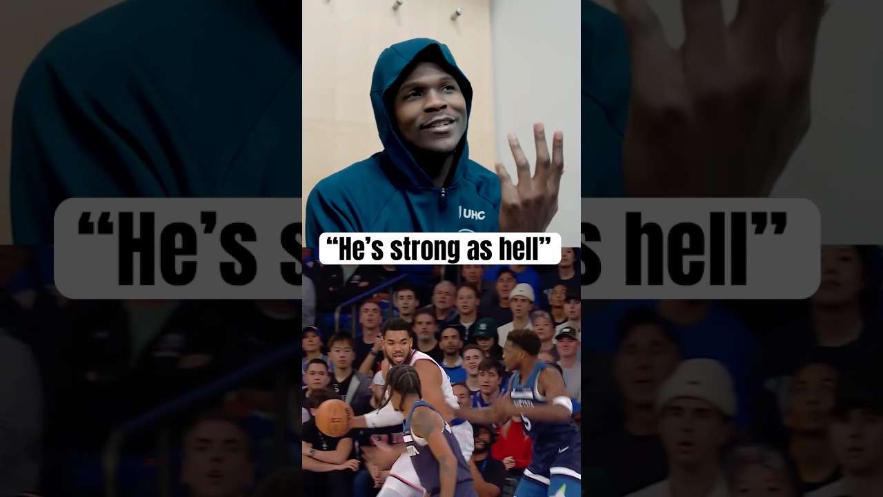 Ant on KAT backing him down in the post 😂