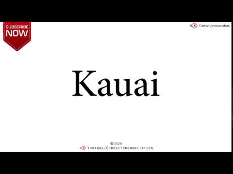 How to Say Kauai - Pronounce it right! #correctpronunciation