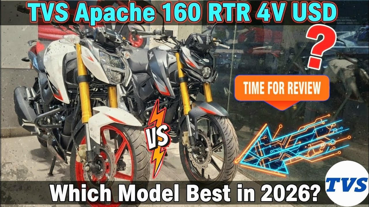 TVS Apache 160 RTR 4V USD WHICH MODEL IS BEST IN 2026#tvs #automobile #apache_rtr #bike #motorcycle