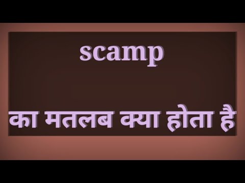 Scamp meaning in hindi || scamp ka matlab kya hota hai || word meaning english to hindi