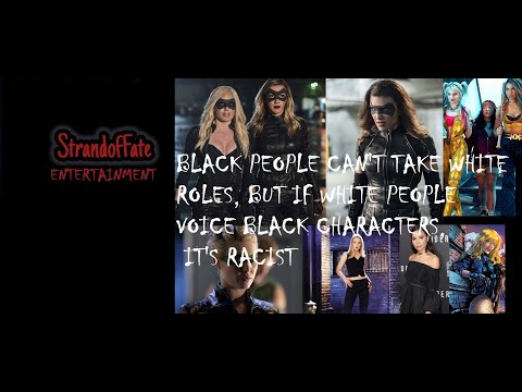 black people can take roles for white characters, white people can't even voice black characters.