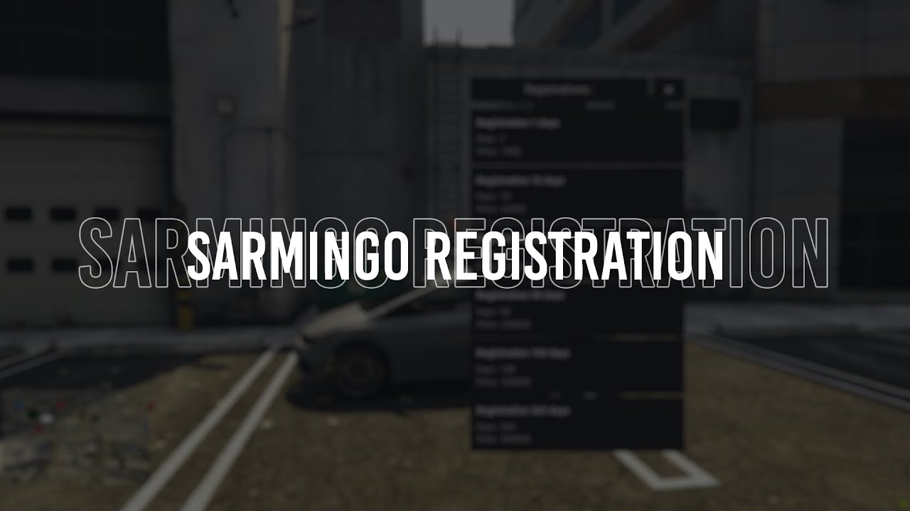 [ESX] Sarmingo Registration System - FiveM Releases - Cfx.re Community