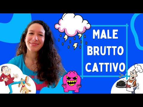 Learn Italian vocabulary | How to say bad in Italian - How to use male, brutto e cattivo (w subs)