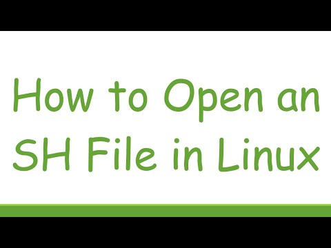 How to Open an SH File in Linux