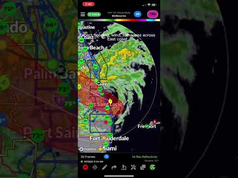 Hurricane Nicole is making landfall in Palm Bay Florida