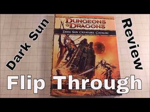 Dark Sun Creature Catalog (4E): Flip Through & Review