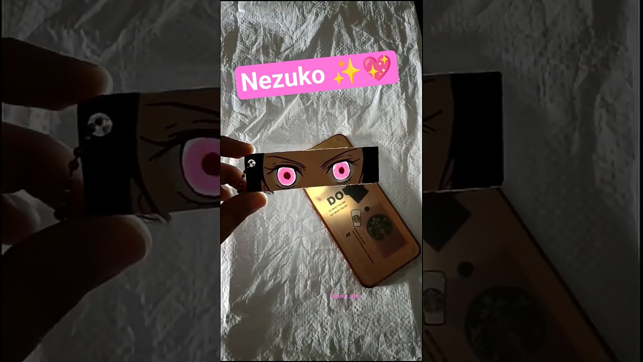 How to make Viral Anime Eye Nezuko Keychain #shorts #demonslayer #nezuko #viral #anime #art #craft