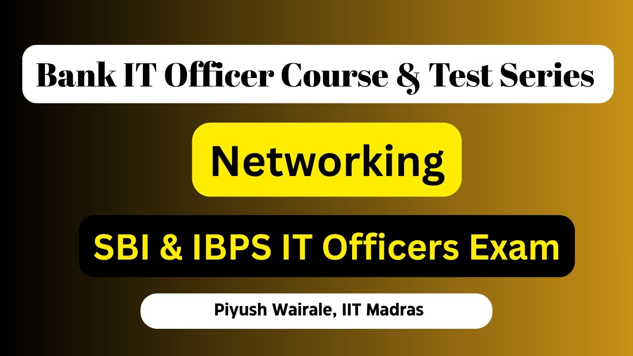 Lec 1: Intro to Computer Networks | SBI SO IT officers | SEBI IT Officers | Networking #sbiit