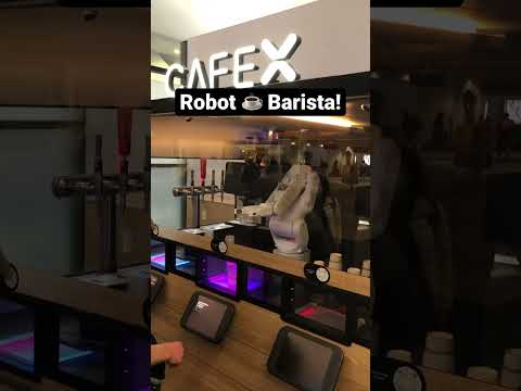 #robot #barista #coffee #shorts #ai #airport #wow #wtf #caffeine #lol #robotics
