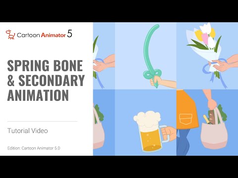 How to Setup Spring Bones for Secondary Motion in 2D Animation Video Lecture - Amazing Animation ...