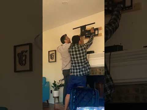 Tv installation above fireplace #design #mounting #interiordesign #mount #wallmounting #tvmount