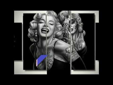 5 Piece Marilyn Monroe Art Movie Canvas Wall Art Paintings Sets