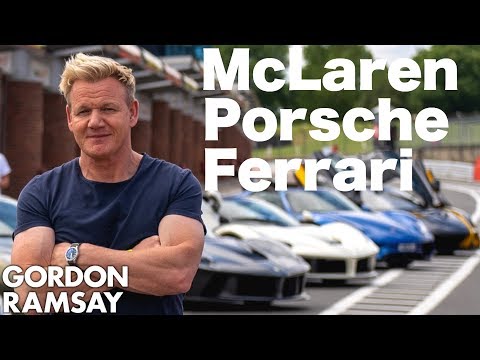 Watch Gordon Ramsay Take a Dozen of His Hottest Cars to the Track