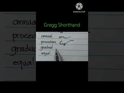 Word endings ure and ual are represented by r and l | steno
