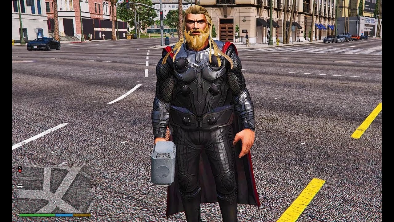 GTA 5 Thor Mod Avengers Endgame Model