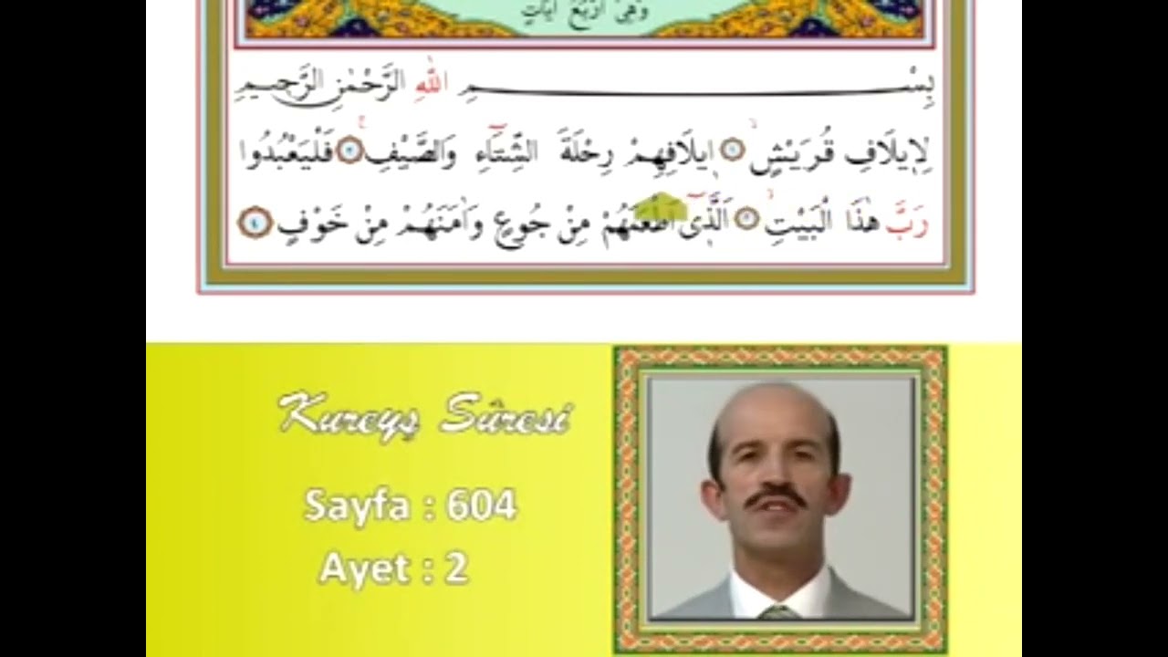 Kureyş Suresi Okuyan Davut Kaya