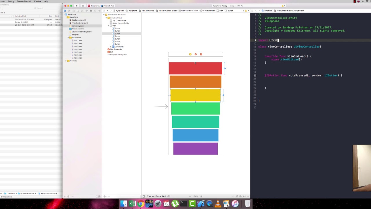 Xylofone App using StackOverflow