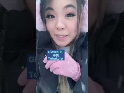 Winter words in Japanese and 英語🥶❄️☃️#winter #japanesegirl #japanese #英語 #learnjapanese