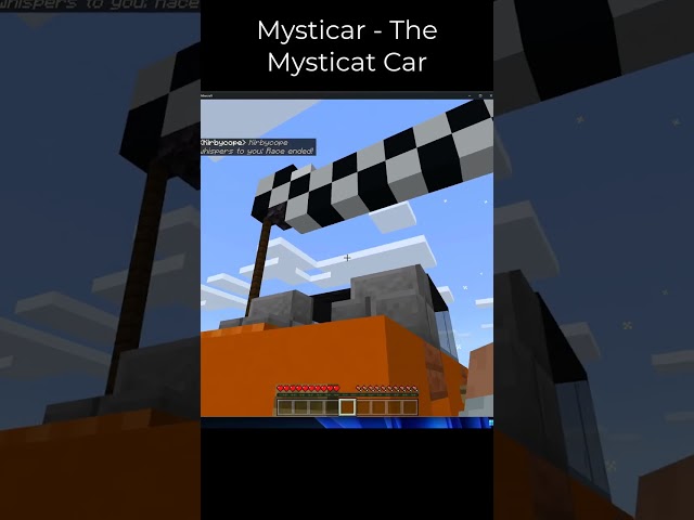 Mysticar - Mysticat's Working Car (Bedrock Map with Addon) Minecraft Map