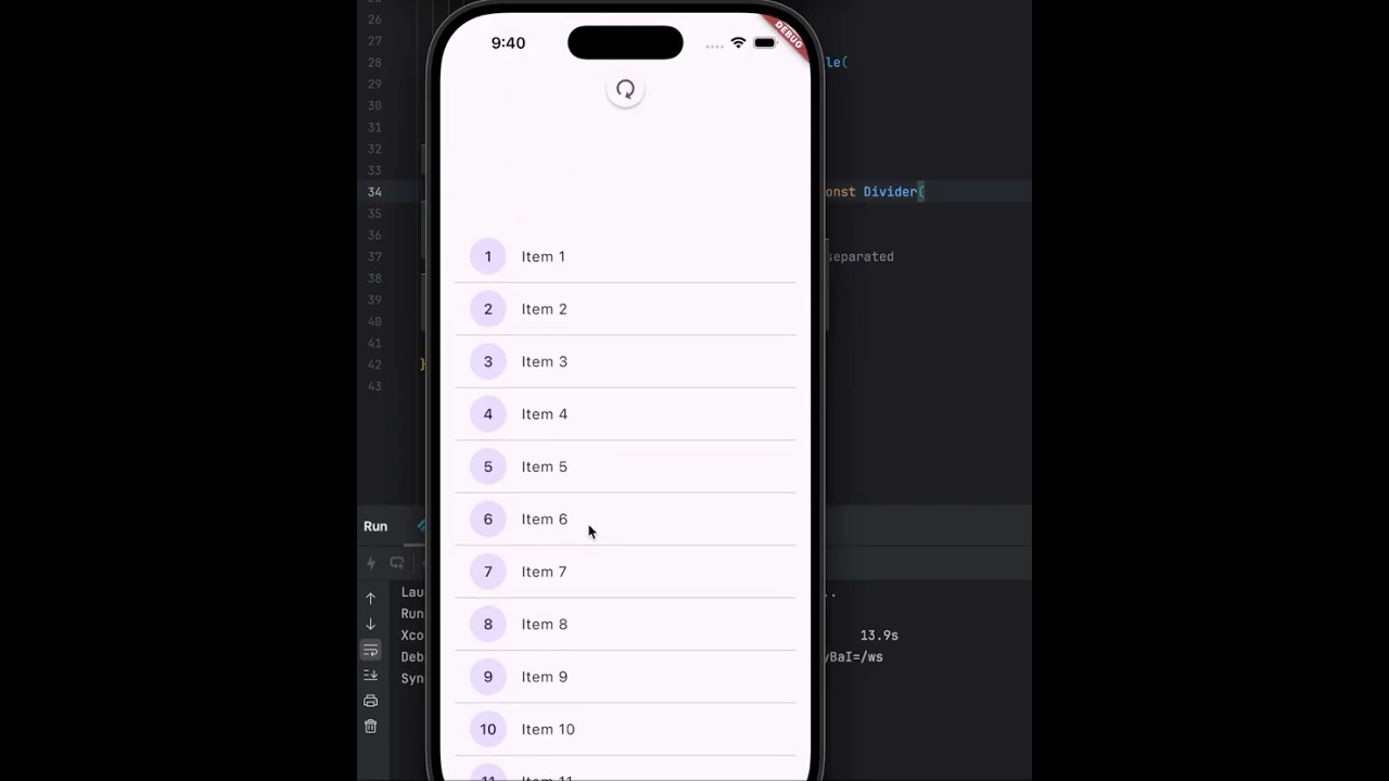 Flutter ListView Pull-to-Refresh Tutorial - Loading Animation