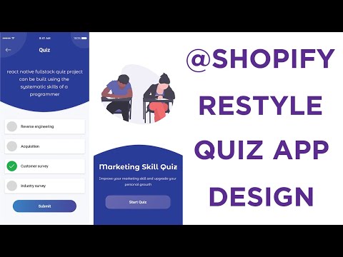 Shopify Restyle React Naitve Quiz app design project tutorial