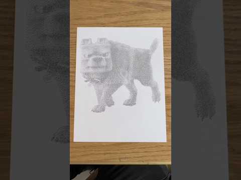 Dennis The Dog Drawing! #minecraftmovie #minecraftart #minecraftdrawing #minecraftartist #minecraft