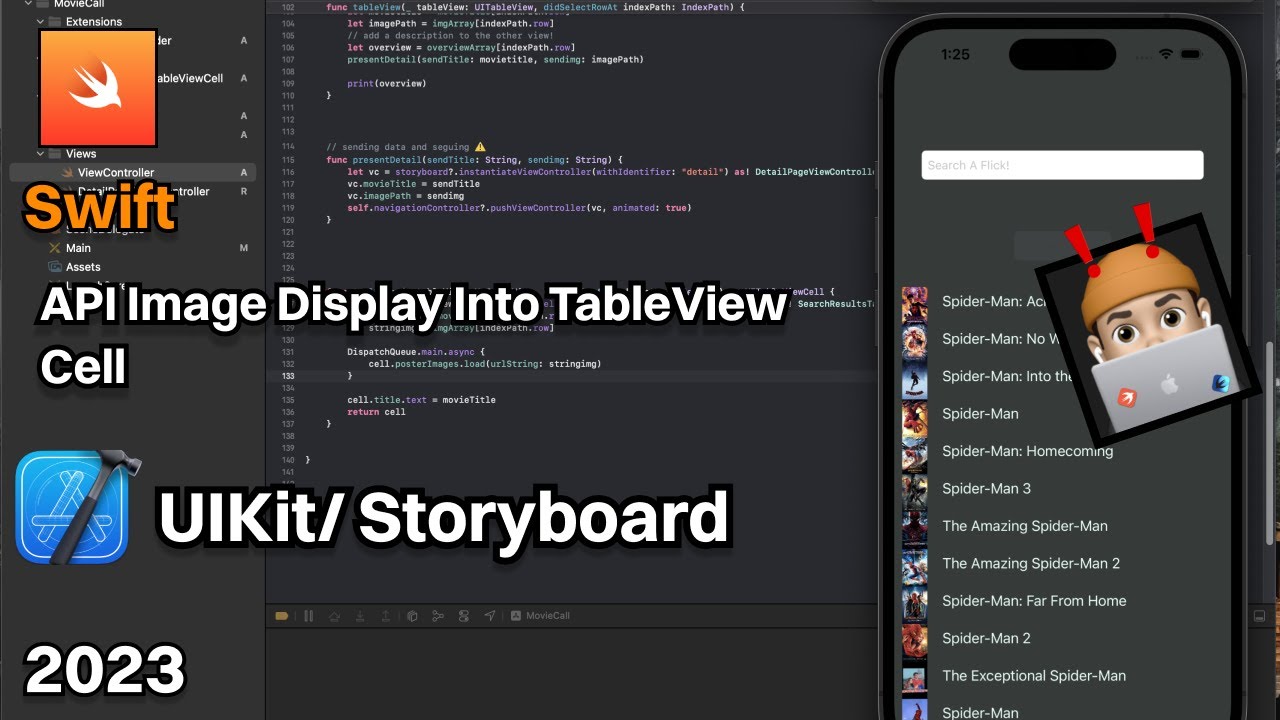 API Images Into UITableView Cell in Swift 5 | Xcode 14