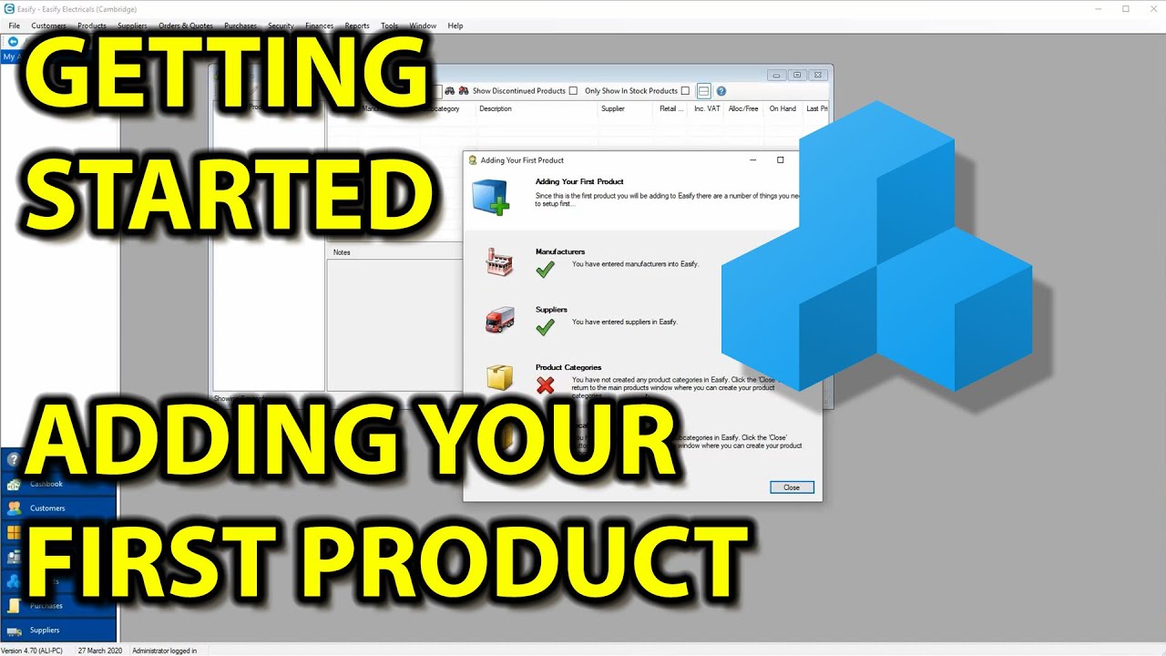 Getting Started - Adding Products to Easify