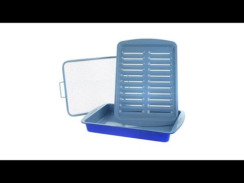 Simply Ming Ceramic Nonstick Bake, Broil and Crisper Set