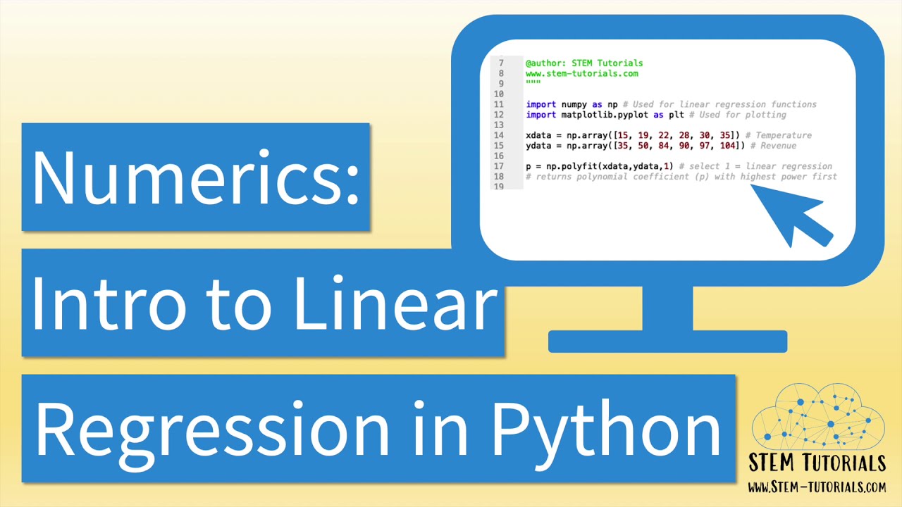 Numerical Methods: Linear Regression in Python (Numpy Package) + Plotting